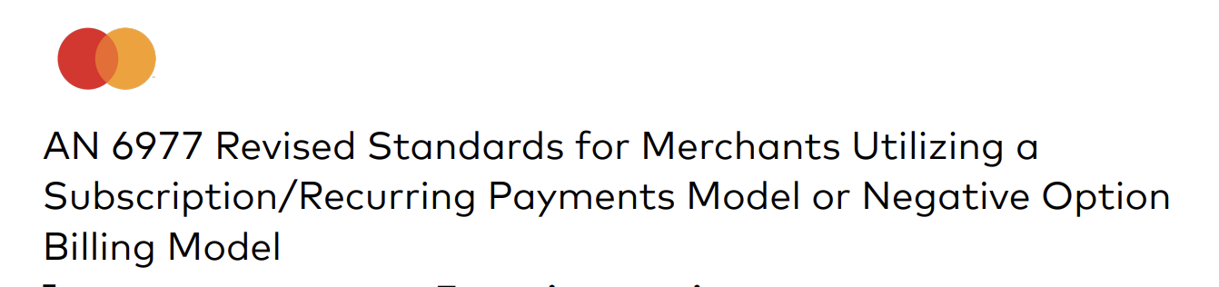 Mastercard Regulations (2022)